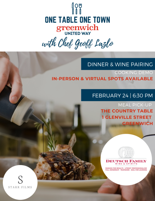 One Table One Town – Greenwich United Way